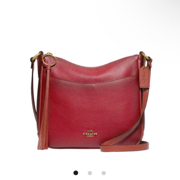 Coach | Bags | Coach Chaise Crossbody Shoulder Colorblock Red Metallic ...